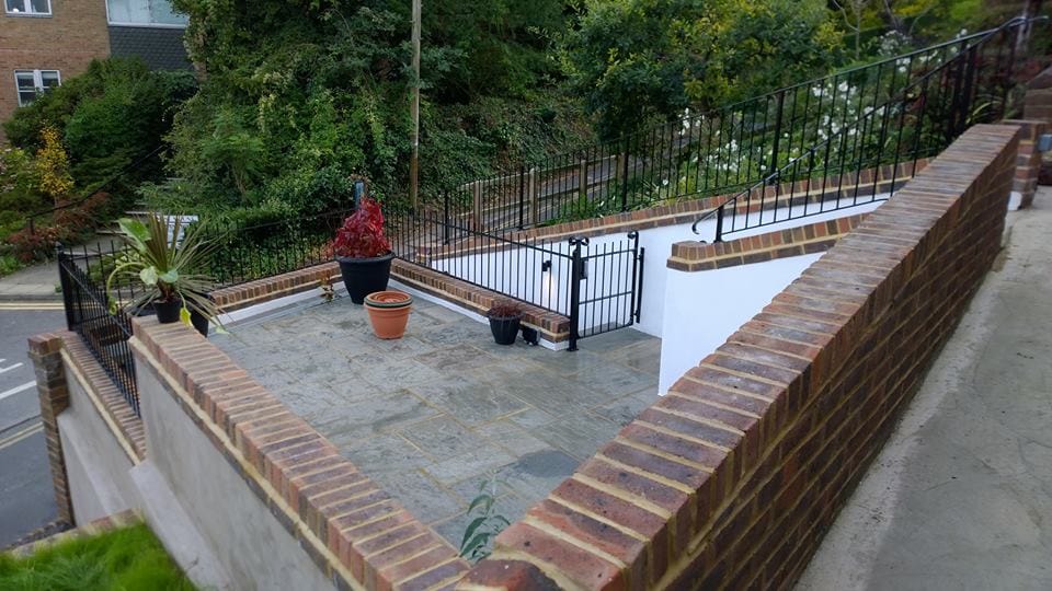 Wall Top Railings in Guildford - RS Engineering